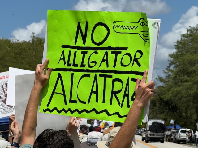 “F*ck Alligator Alcatraz” – Eye of the Cormorant